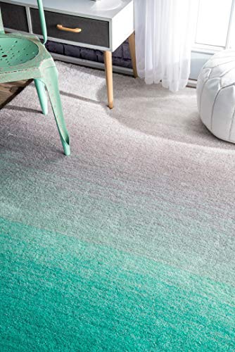 nuLOOM Handmade Ombre Shag Area Rug, 5x8, Turquoise