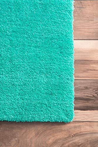 nuLOOM Handmade Ombre Shag Area Rug, 5x8, Turquoise