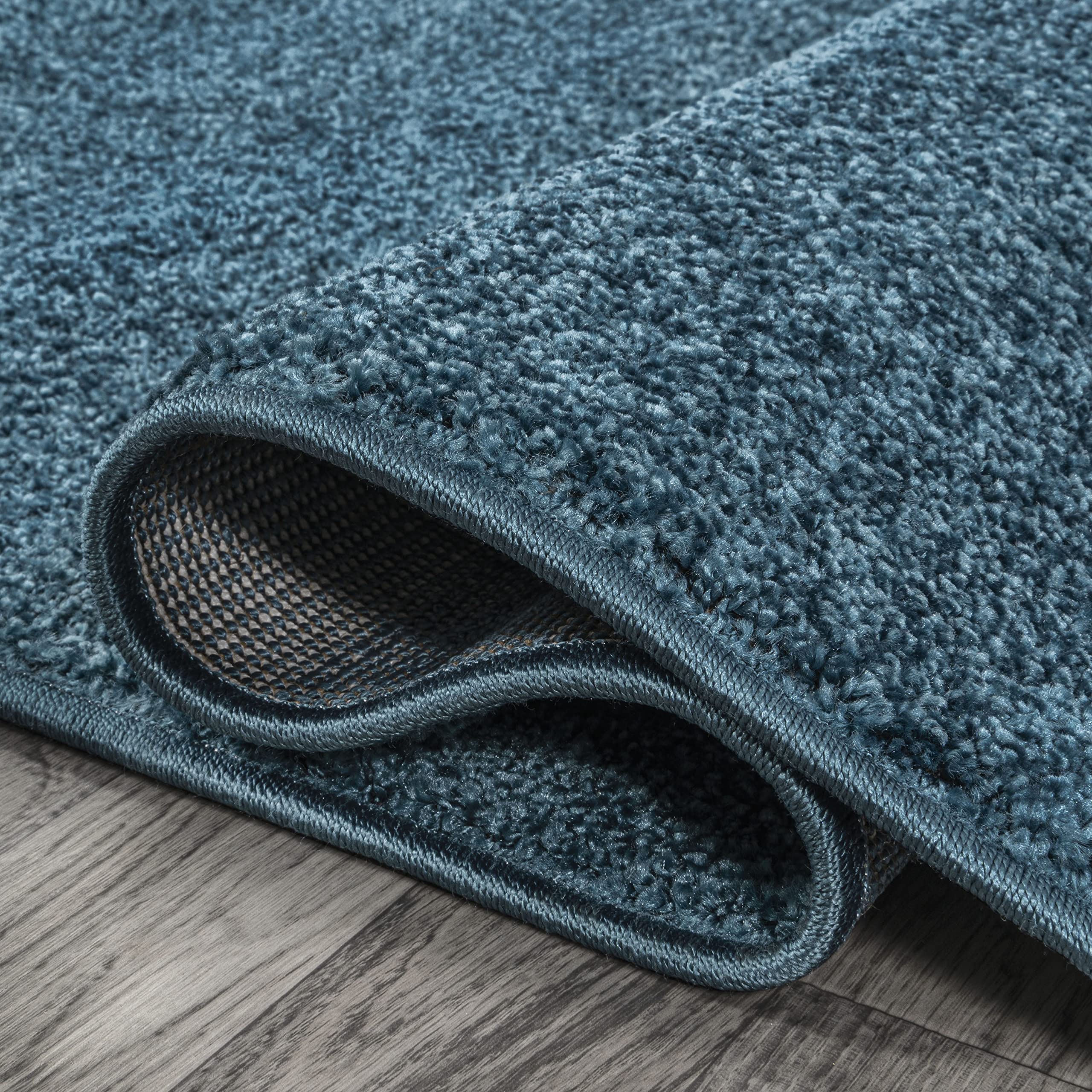 JONATHAN Y SEU100H-8 Haze Solid Low-Pile Indoor Area-Rug Casual Contemporary Solid Traditional Easy-Cleaning Bedroom Kitchen Living Room Non Shedding, 8 ft x 10 ft, Turquoise