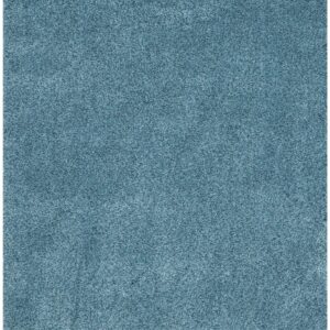 SAFAVIEH California Shag Collection Area Rug - 8' x 10', Turquoise, Non-Shedding & Easy Care, 2-inch Thick Ideal for High Traffic Areas in Living Room, Bedroom (SG151-5858)