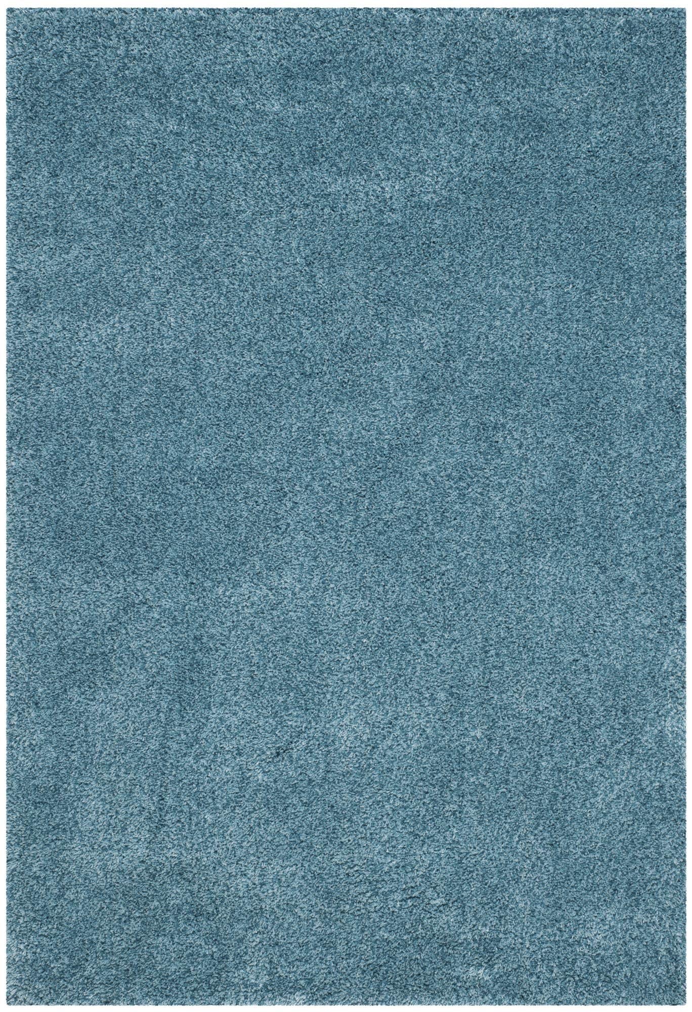 SAFAVIEH California Shag Collection Area Rug - 8' x 10', Turquoise, Non-Shedding & Easy Care, 2-inch Thick Ideal for High Traffic Areas in Living Room, Bedroom (SG151-5858)