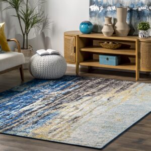 nuloom katharina abstract motif area rug, 8x10, blue