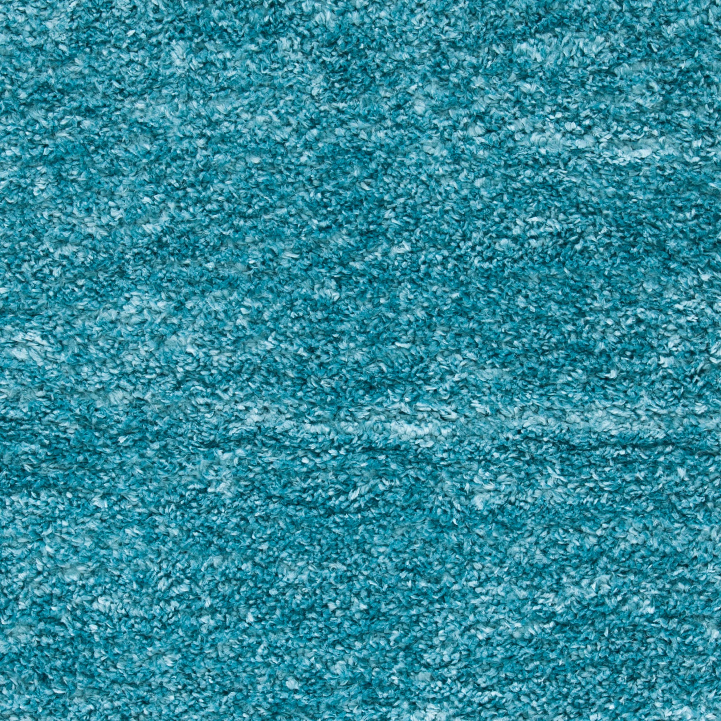 SAFAVIEH August Shag Collection Area Rug - 8' x 10', Turquoise, Solid Design, Non-Shedding & Easy Care, 1.2-inch Thick Ideal for High Traffic Areas in Living Room, Bedroom (AUG900K)