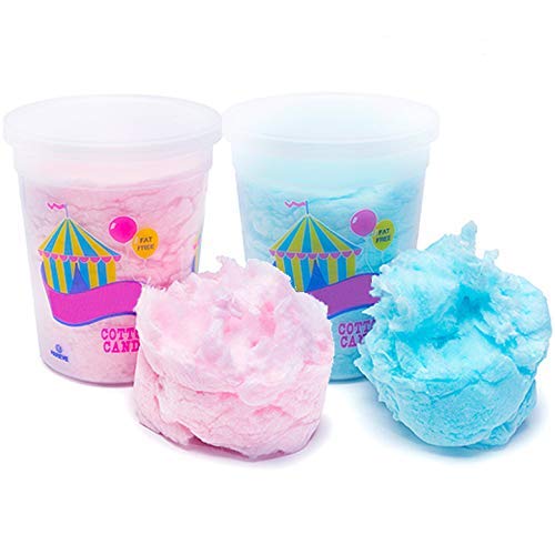 Cotton Candy, 2 - Tubs (2 oz each) 4 oz Total, Blue and Pink, Party Ideas Included by JustHangin' Copyright 2019