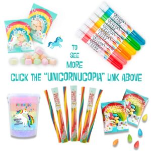 Unicornucopia Cotton Candy 3oz - 6 Flavor Rainbow Cotton Candy - Unicorn Birthday Party Favors Candy for Party Bags - Individual Cotton Candy Favors Goodie Bag Stuffers Bulk Carnival Candy Rainbow Party Favor for Kids Birthday