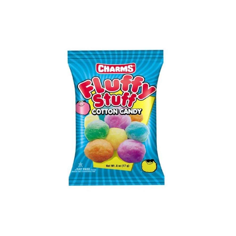 Fluffy Stuff Cotton Candy, 2.5-Ounce Bags (Pack of 12)