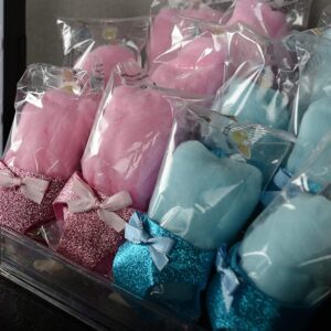 Lupy Lups! Cotton Candy Big Bulk Party Pack 120 count 0.5 oz each - Pastel Candy for Stocking, Treats, Party Favors, Buffet table and Piñata (Strawberry)