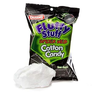 Halloween Cotton Candy, Assorted Fruit Flavored Candy, Goody Bag Fillers for Boys or Girls, 2.1 oz, 2 Pack