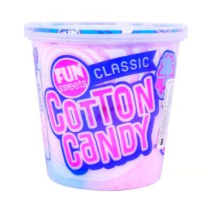 fun sweets cotton candy classic - cup, 1.5 ounce, 1 count (sugar candy - regular size)