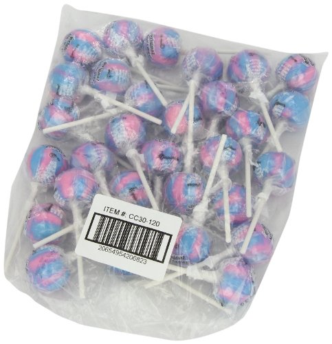 Original Gourmet Lollipops, Cotton Candy, 30 Count,Multicolor