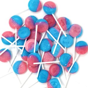 cotton candy lollipop suckers individually wrapped (30 pack)