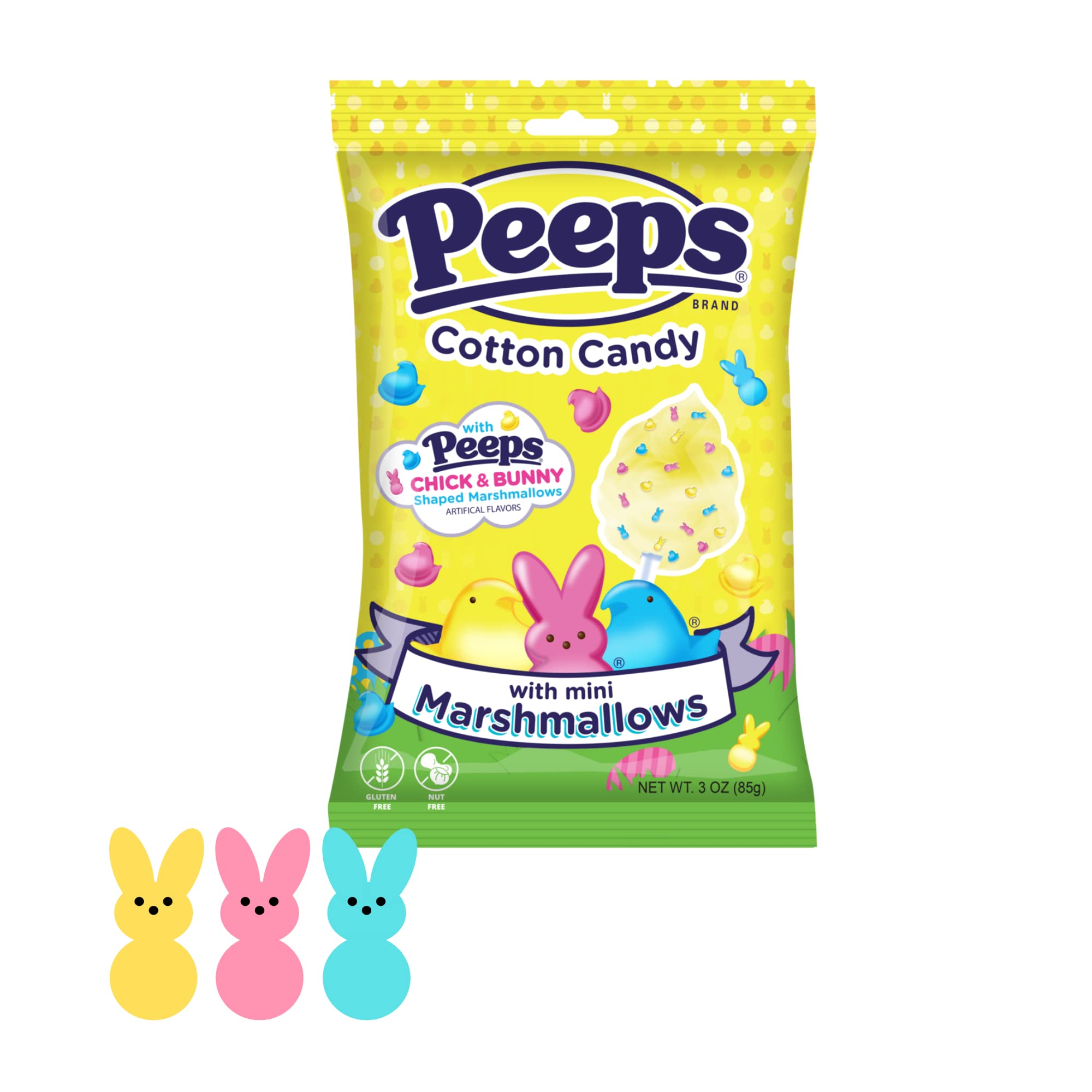 PEEPS COTTON CANDY (with mini Marshmallow) 3oz bag