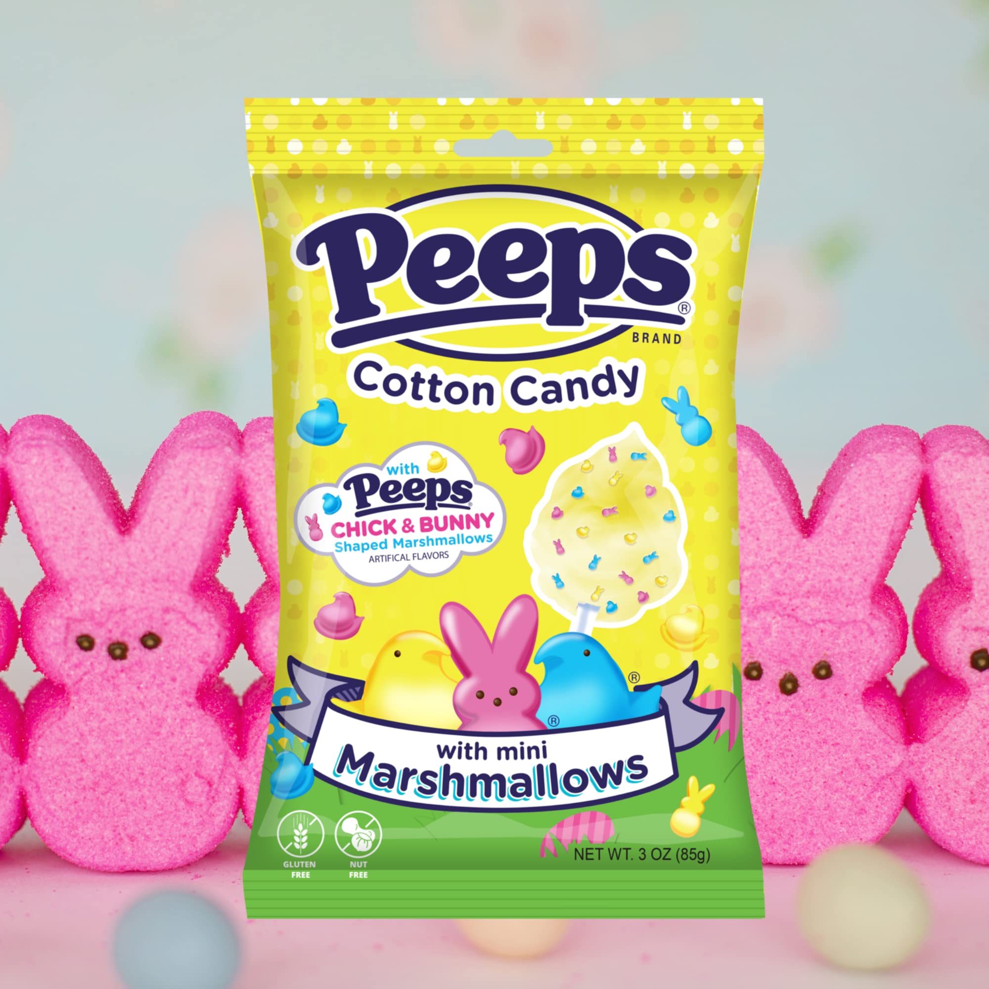 PEEPS COTTON CANDY (with mini Marshmallow) 3oz bag