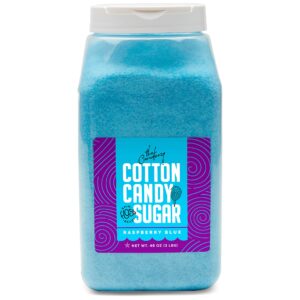 The Candery Cotton Candy Floss Sugar 6lbs 96oz jars- 2 Pack Strawberry and Raspberry