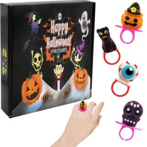 Fruidles Halloween Candy Rings, Hard Candy, Individually Wrapped (12-Pack)