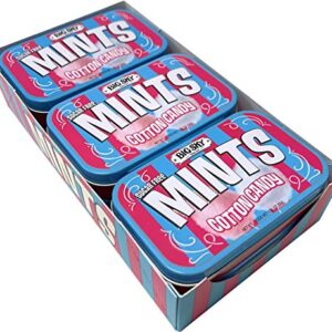 Big Sky Sugar Free Cotton Candy Mint Candy, 50g Tin - 6 Count Display Tray