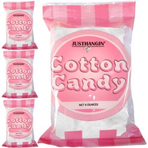 justhangin' cotton candy gourmet 4-pack box 16 oz total (wedding cake)