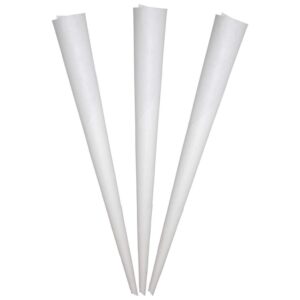 concession essentials cotton candy cone-1000ct cotton candy cones (pack of 1000) white paper cones