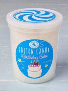 birthday cake gourmet flavored cotton candy (24 pack) – unique idea for holidays, birthdays, gag gifts, party favors…