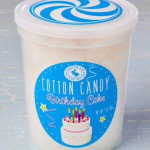 Birthday Cake Gourmet Flavored Cotton Candy (24 Pack) – Unique Idea for Holidays, Birthdays, Gag Gifts, Party Favors…