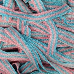 sour power gummy belts candy (sour cotton candy, 1 pound)