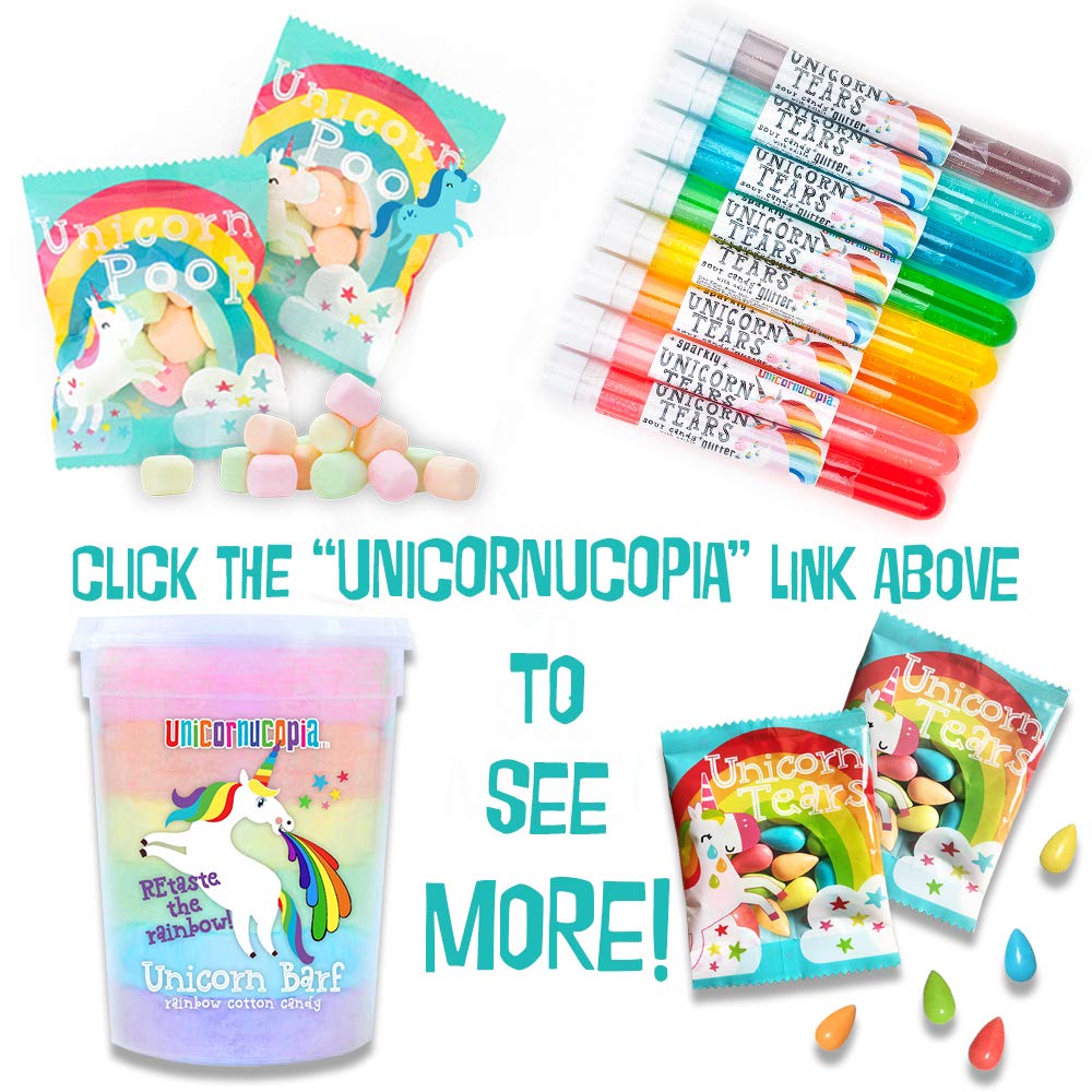 Unicorn Poop Candy - Made in the USA - 12 Unicorn Party Supplies - Unicorn Birthday Party Favors for Kids - Bulk Candy Packs for Classroom