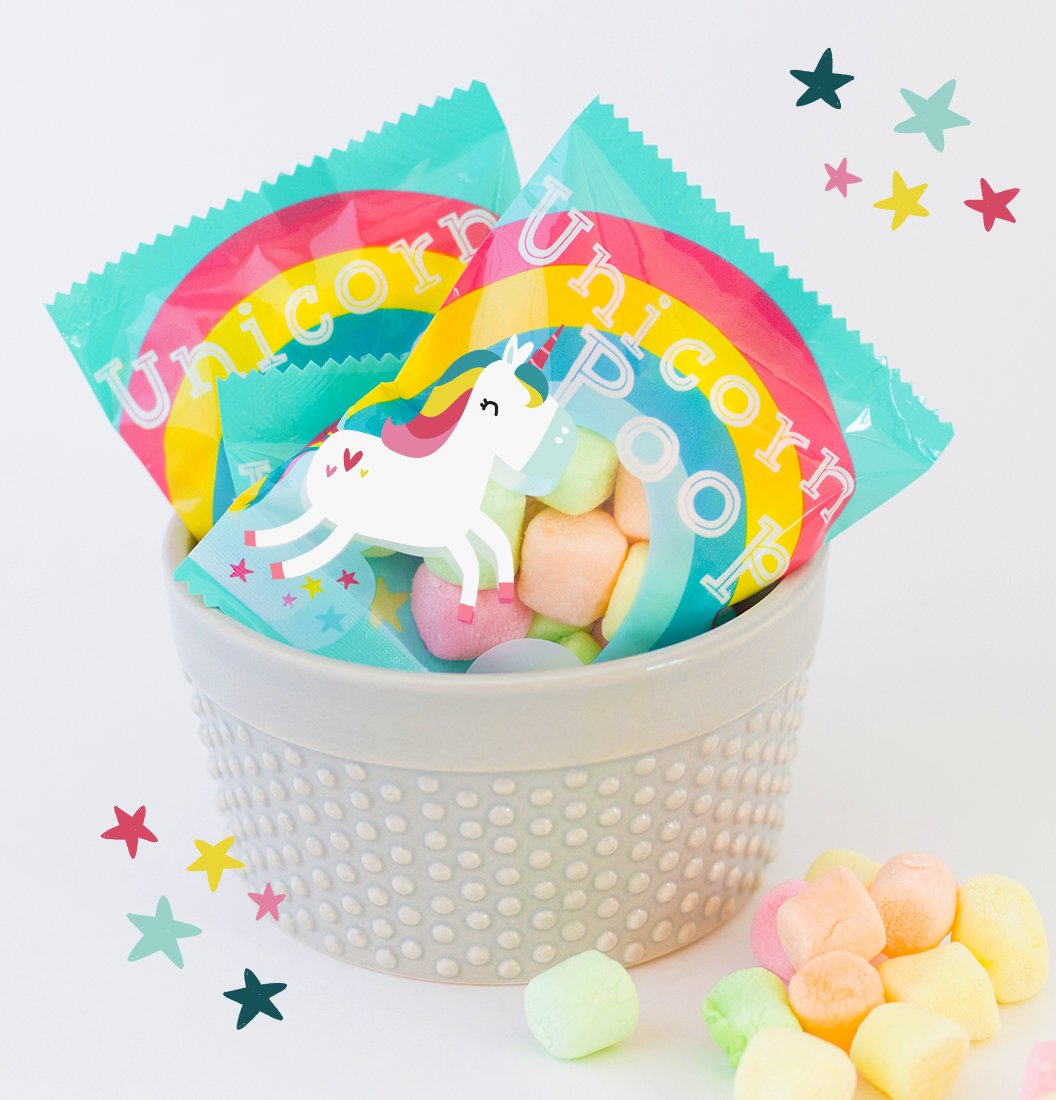 Unicorn Poop Candy - Made in the USA - 12 Unicorn Party Supplies - Unicorn Birthday Party Favors for Kids - Bulk Candy Packs for Classroom