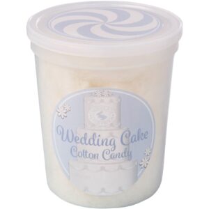 Wedding Cake Gourmet Flavored Cotton Candy (3 Pack) – Unique Idea for Holidays, Birthdays, Gag Gifts, Party Favors…