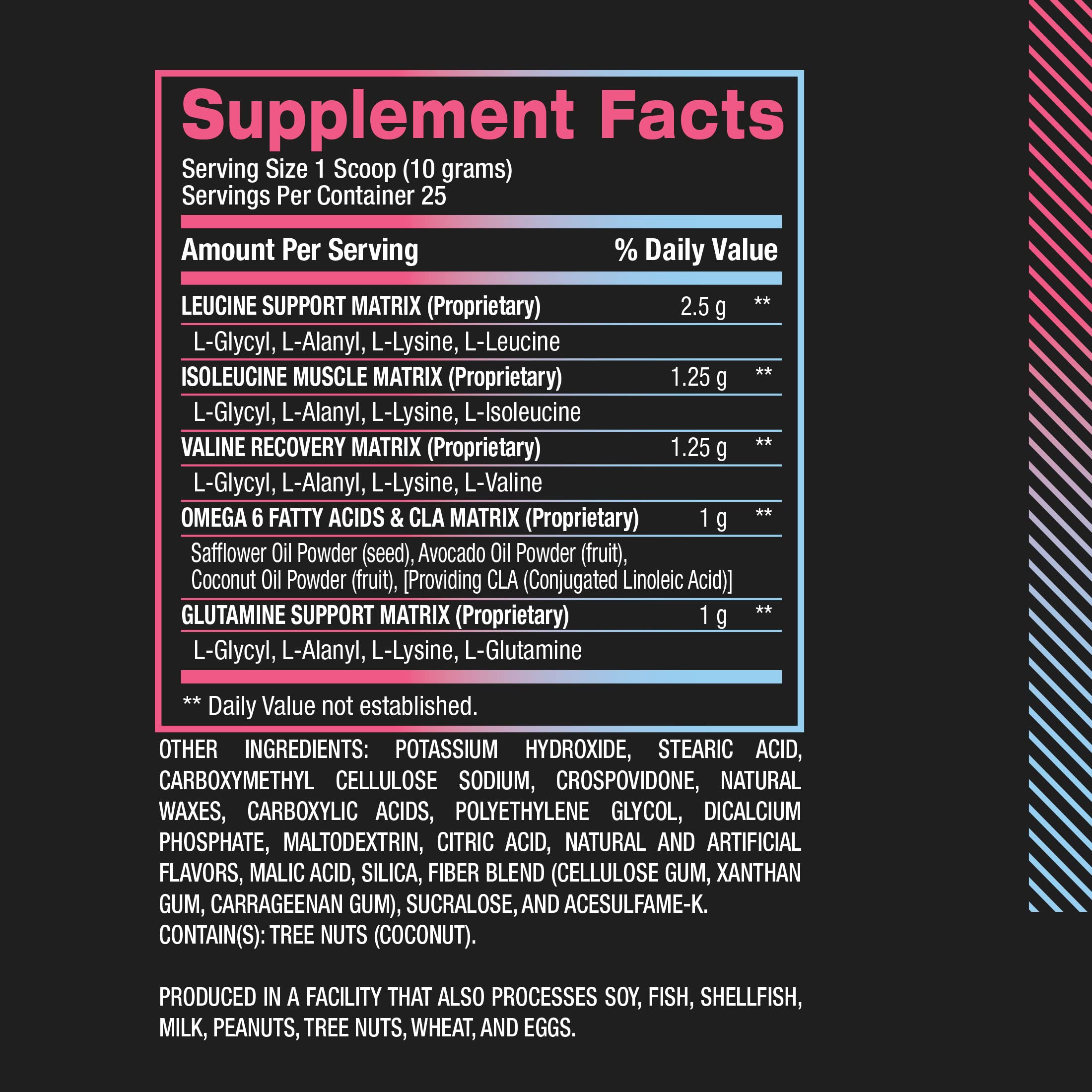 BPI Sports Best Aminos - BCAA Powder Post Workout & Glutamine Recovery Drink with Branched Chain Amino Acids for Hydration & Recovery, for Men & Women - Cotton Candy - 25 Servings