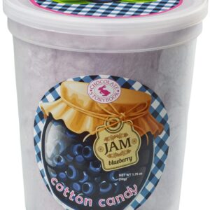 Tea Party Cotton Candy Gift Set of 3 Honey Vanilla, Peach Tea and Blueberry Jam - Unique ideas for Holidays, Birthdays, Gag Gifts, Party Favors