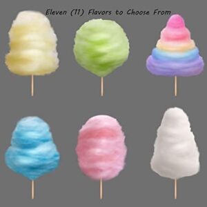 Cotton Candy Floss Sugar (Orange Flavor, 11 oz) –Cotton Candy Flavoring Super Floss Makes 44 Medium Cones- Candy Supplies