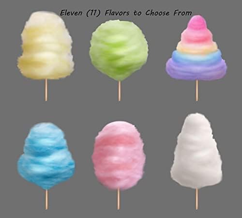 Cotton Candy Floss Sugar (Orange Flavor, 11 oz) –Cotton Candy Flavoring Super Floss Makes 44 Medium Cones- Candy Supplies