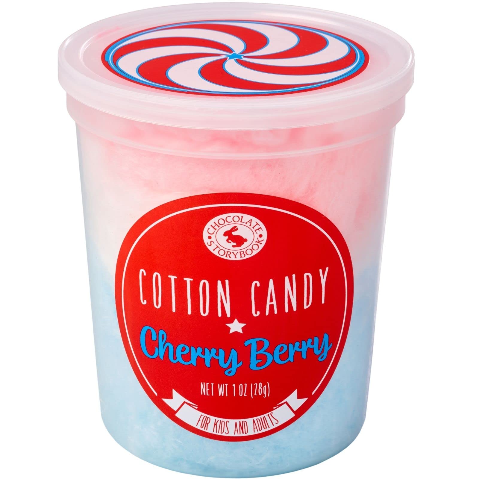 Classic Cotton Candy Candy Gift Box of 6 including Unicorn Tails, Blue Raspberry, Classic Pink, Birthday Cake, Grape, Cherry Berry - Unique ideas for Holidays, Birthdays, Gag Gifts, Party Favors