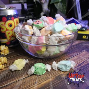 Salt Water Taffy 16 Flavor Assortment | 1 LB of Gourmet, Old Fashioned, & Individually Wrapped | Cherry, Cinnamon, Cotton Candy, Orange Vanilla, Peach, Peppermint, Root Beer Float, Watermelon, & More | Gluten-Free, Kosher (16 oz Bag)