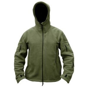 ReFire Gear Men's Warm Military Tactical Sport Fleece Hoodie Jacket,Army Green,XX-Large