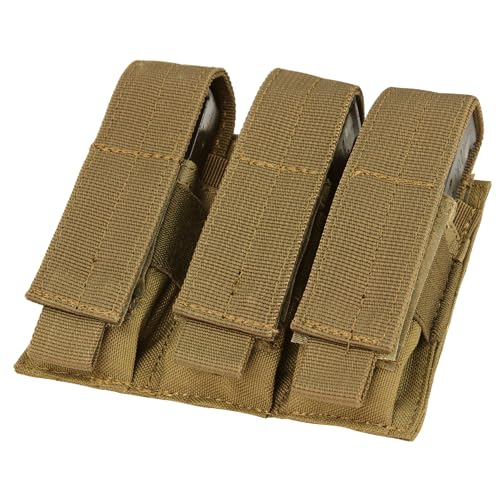 Condor MA52-498 Triple Pistol Mag Pouch (Coyote Brown)