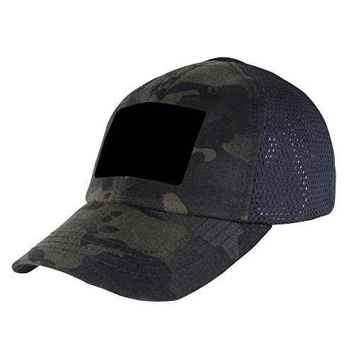 Condor Mesh Tactical Cap (Multicam Black, One Size)