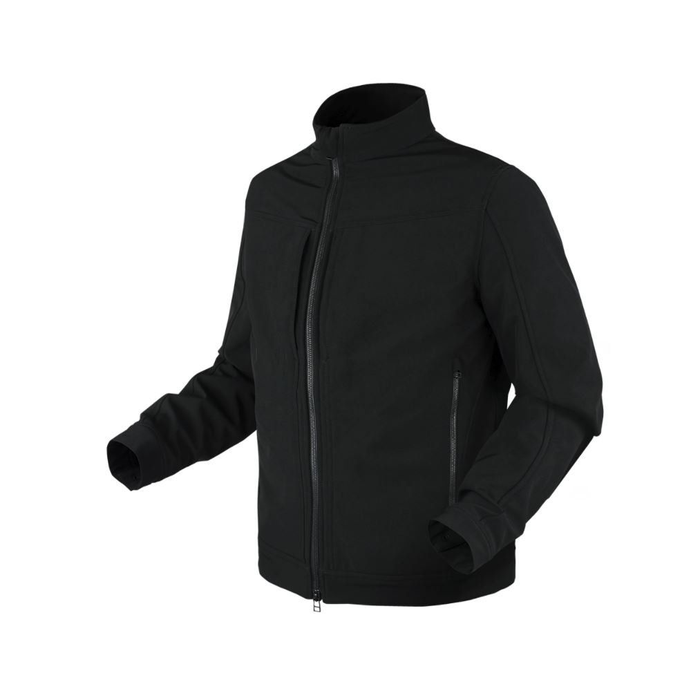 Condor Outdoor Intrepid Soft Shell Jacket (Black, Medium)