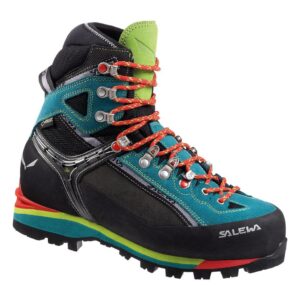 salewa women's ws condor evo gore-tex high rise hiking shoes, cactus/teal, 6