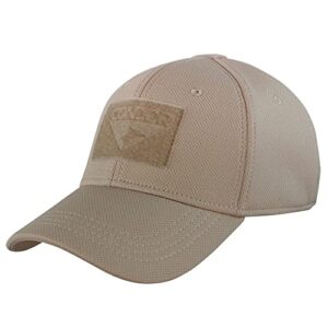 condor outdoor flex-fit tactical cap tan l/xl