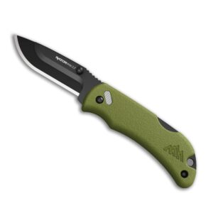 outdoor edge razor mini folding pocket knife | compact 2.2" edc knife with razorsafe replaceable blades | perfect small everyday carry knife for men women | includes 2 replaceable drop point blades