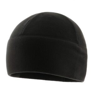 m-tac watch cap fleece mens winter hat military tactical skull cap beanie (black, l)