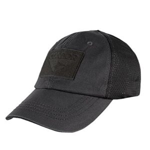 condor mesh tactical cap (black, one size)