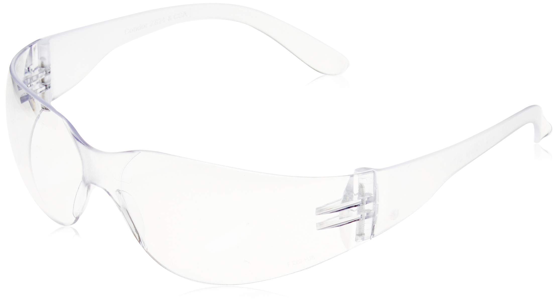 Condor Clear Safety Glasses, Wraparound