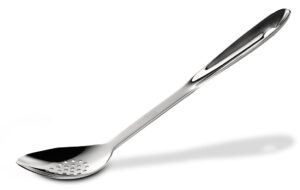 all-clad specialty stainless steel kitchen gadgets slotted spoon kitchen tools, kitchen hacks silver, large