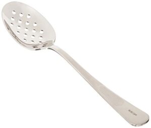 mercer culinary 7-8 inch, silver plating spoon, perforated bowl, 7 7-8-inch, 7 7-8"