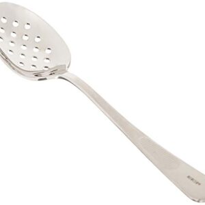 Mercer Culinary 7-8 Inch, Silver Plating Spoon, Perforated Bowl, 7 7-8-Inch, 7 7-8"