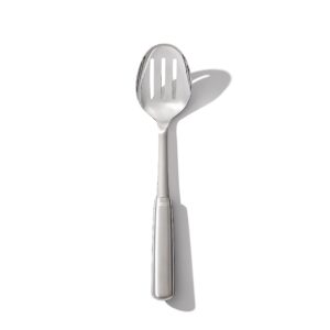 oxo steel slotted cooking spoon