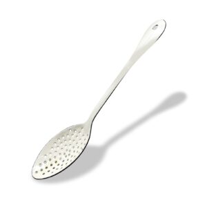 slotted spoon, 12.9 inch serving big spoon, slotted serving spoons for cooking, metal slotted spoon for rice