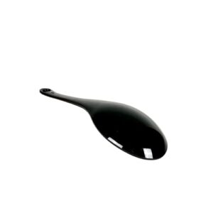 JapanBargain 2382, Serving Spoons Japanese Soup Serving Spoons Chinese Soup Serving Spoons Rice Serving Spoons Table Serving Spoons, Black and Red, Pack of 4